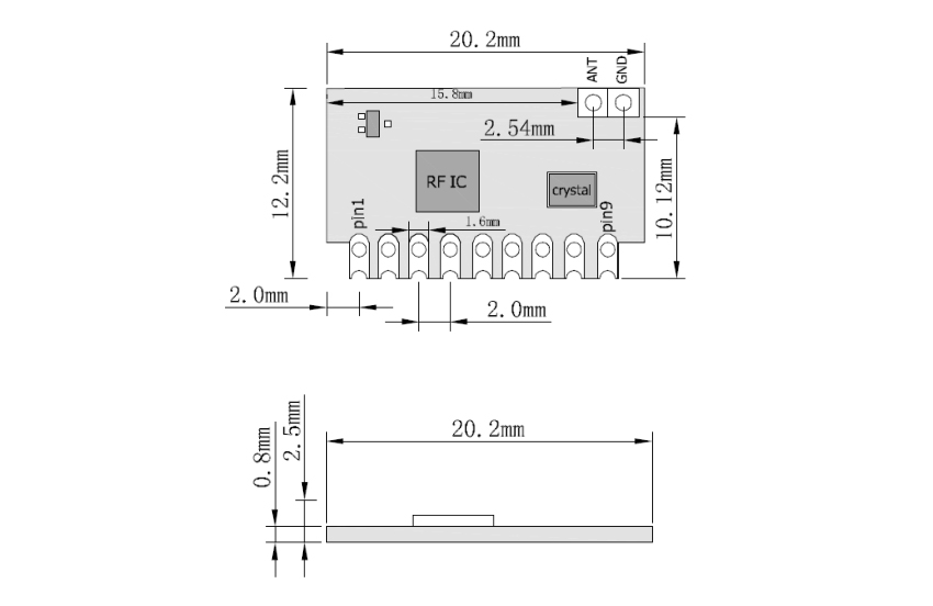 2.4G 串口模块 内含标准串口程序 BK2461 主芯片 4通道 - 深圳市骏晔科技有限公司官方网站 - IoT物联网射频核心部件提供商
