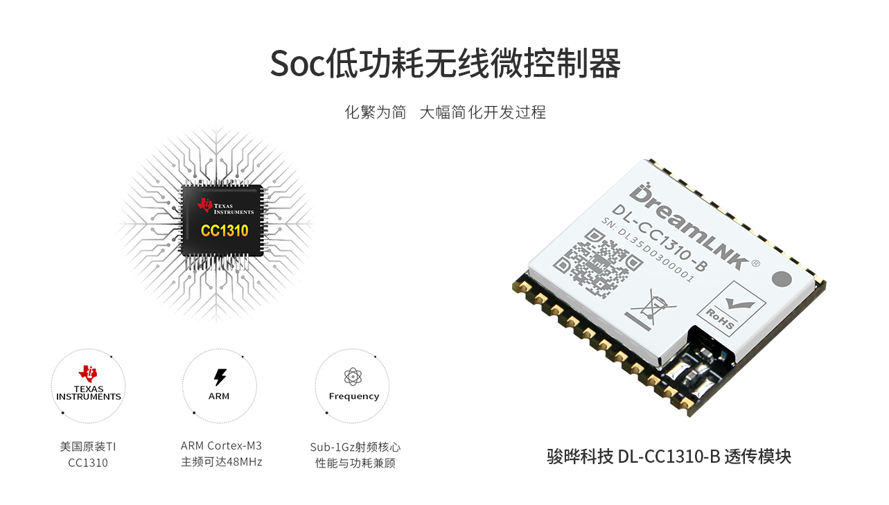 骏晔CC1310透传模块远距离并支持空中唤醒 - 深圳市骏晔科技有限公司