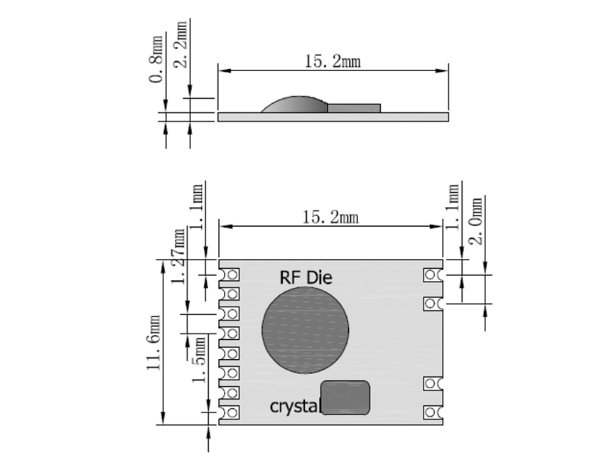 2.4G无线收发模块CC2500 DL-24D8 - 深圳市骏晔科技有限公司官方网站 - IoT物联网射频核心部件提供商